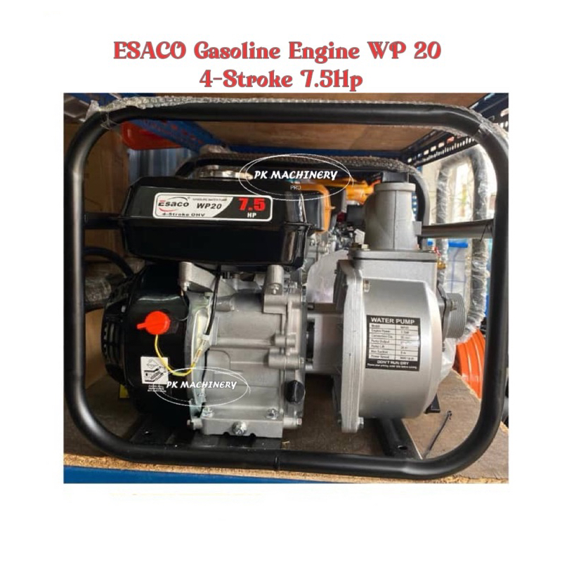 100%ORIGINAL ESACO Gasoline Engine WP20/WP30 4-Stroke 7.5HP | Shopee Malaysia