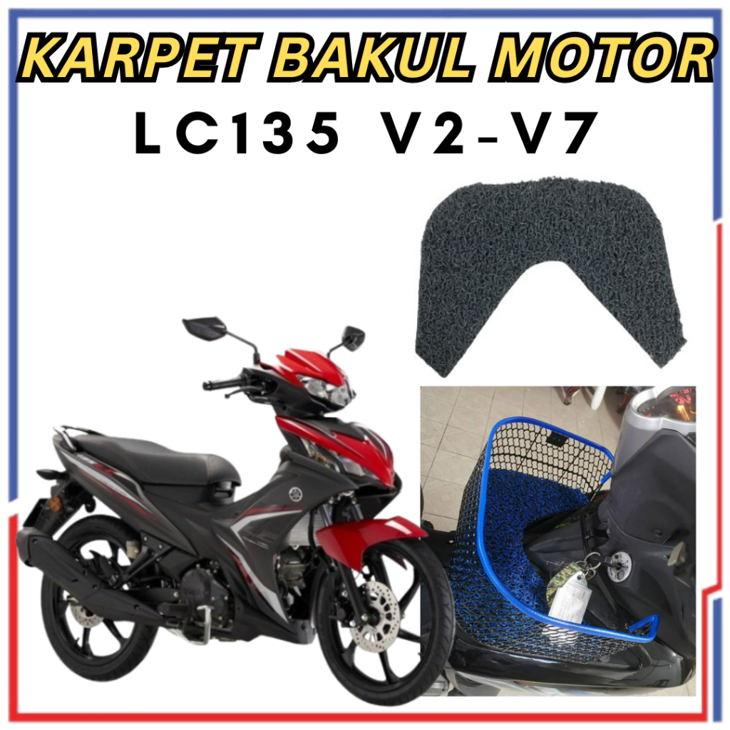 KARPET BAKUL MOTOR KACANG MODEL LC135 ( V2-V7 ) BAKUL KACANG YAMAHA LC ...