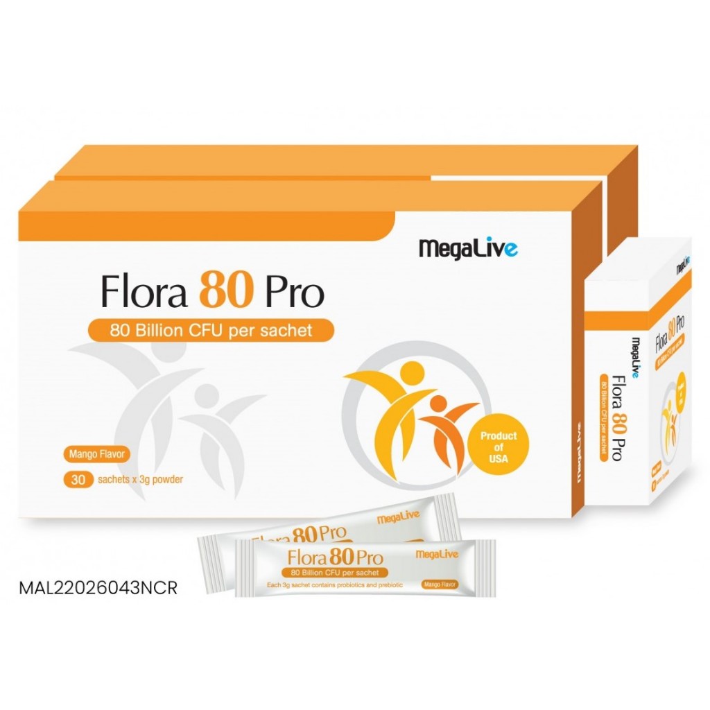 MEGALIVE FLORA 80 PRO (2X30'S+10'S) | Shopee Malaysia