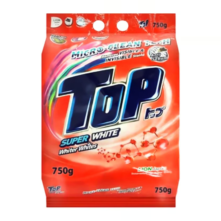 Top Super White Detergent Powder 750g | Shopee Malaysia