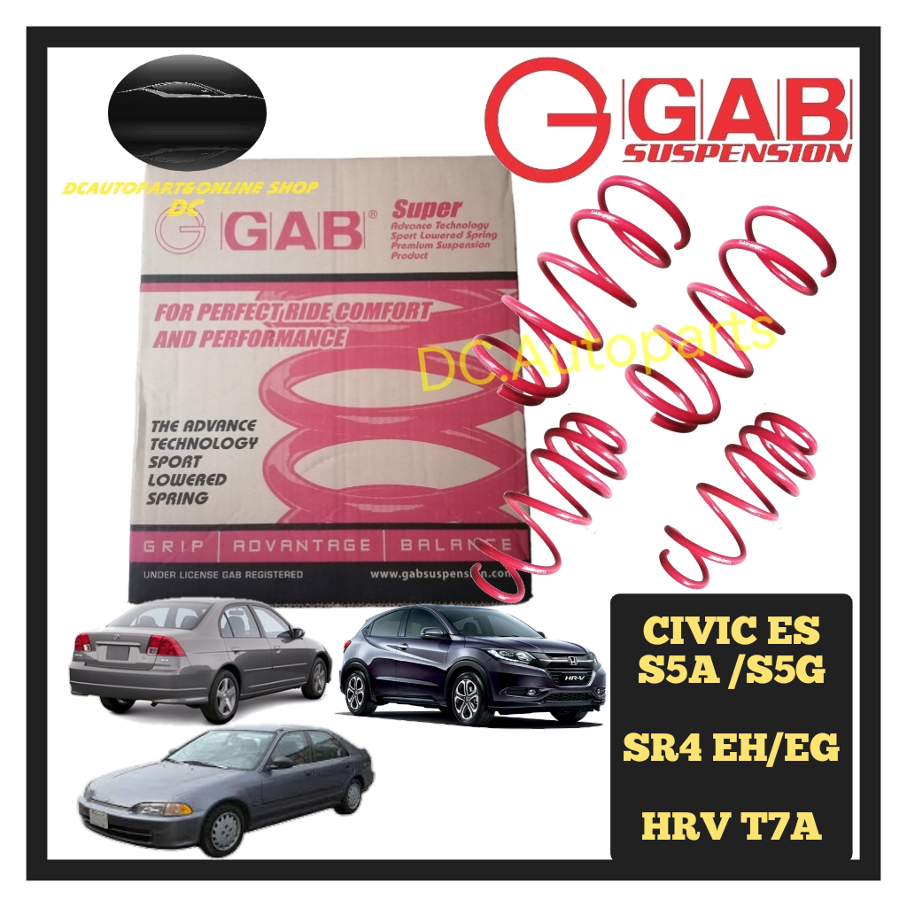 100% ORIGINAL GAB SPORT LOWER SPRING HONDA CIVIC ES S5A S5G SR4 EH EG ...