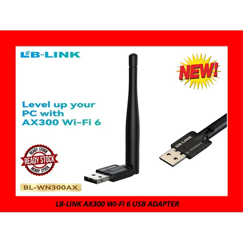 LB Link WiFi 6 USB WiFi Adapter BL-WN300AX | Shopee Malaysia