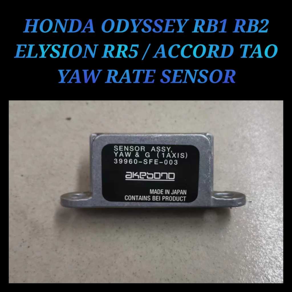 Yaw Rate Sensor 39960-SFE-003 Honda Odyssey RB1 RB2 / Accord Tao ...