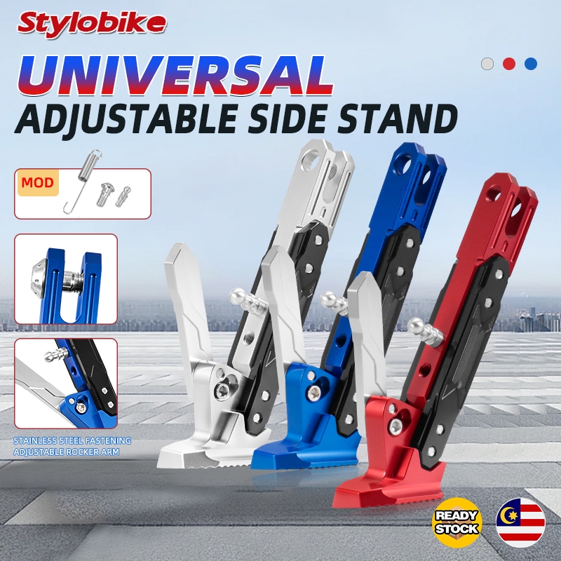 CNC Alloy Kickstand Side Stand Motorcycle Adjustable Height Side Stand ...