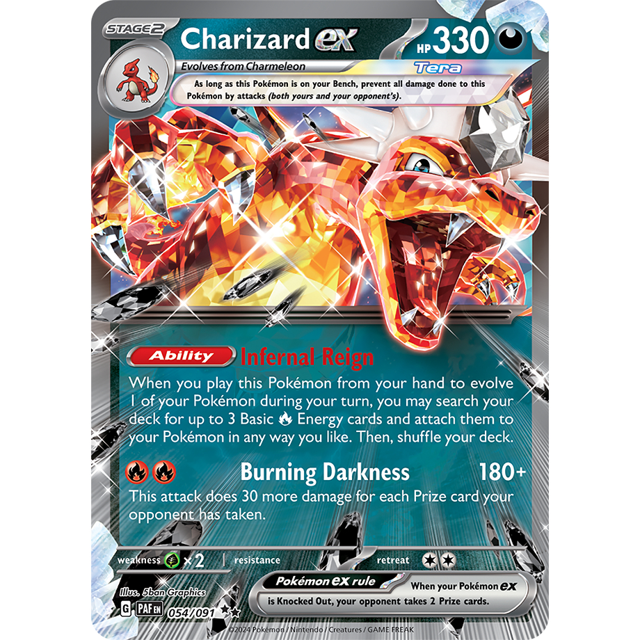 Pokemon TCG Paldean Fates Charizard ex - 054/091 - Ultra Rare | Shopee ...