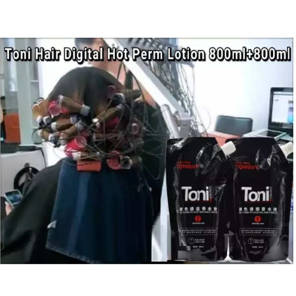 Toni Professional Hair Salon Digital Perm Cream 500ml*2 Ubat Kerinting ...