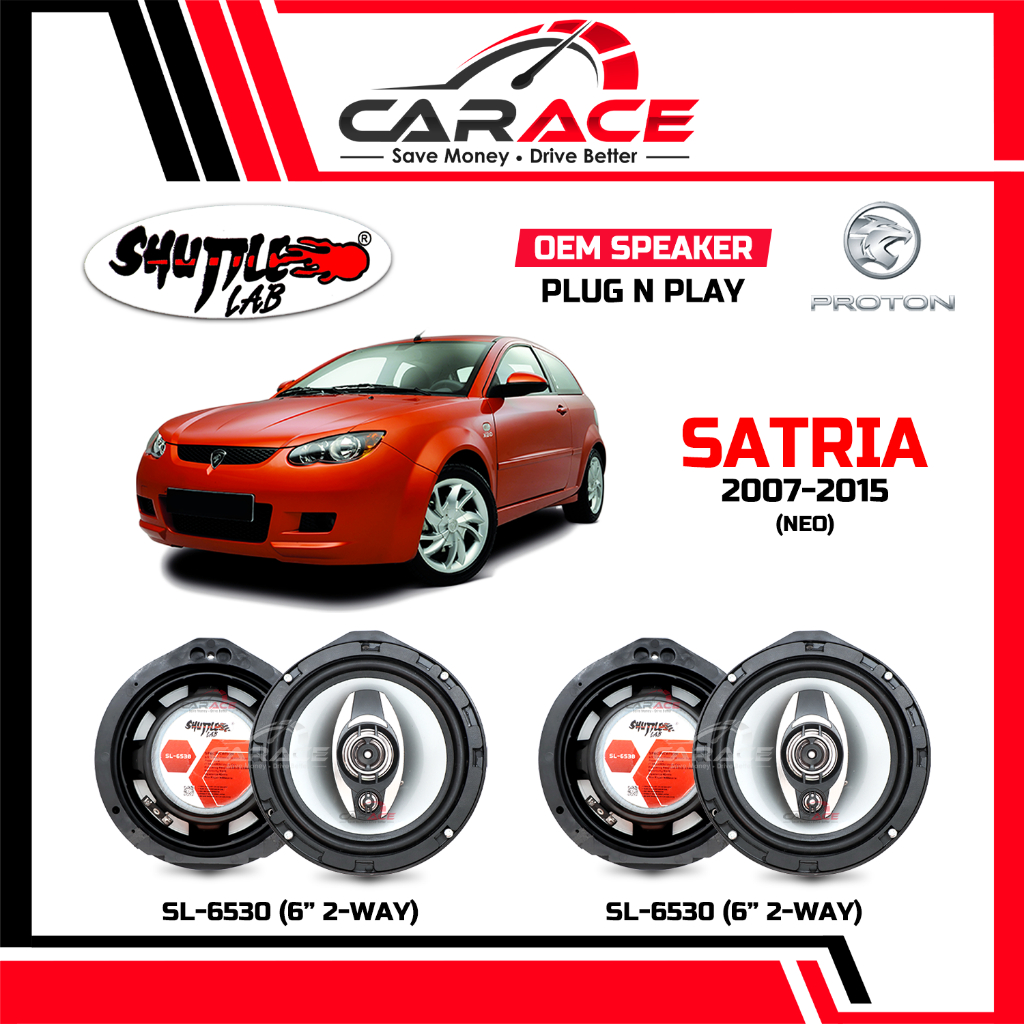 Proton Satria Speaker PNP SHUTTLE LAB Speaker Plug & Play Front Rear ...