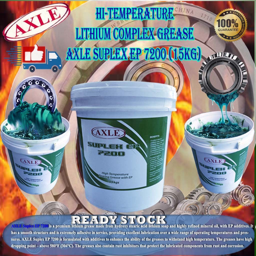 High Temperature Lithium complex Grease AXLE SUPLEX EP 7200 NLGI 2 ...