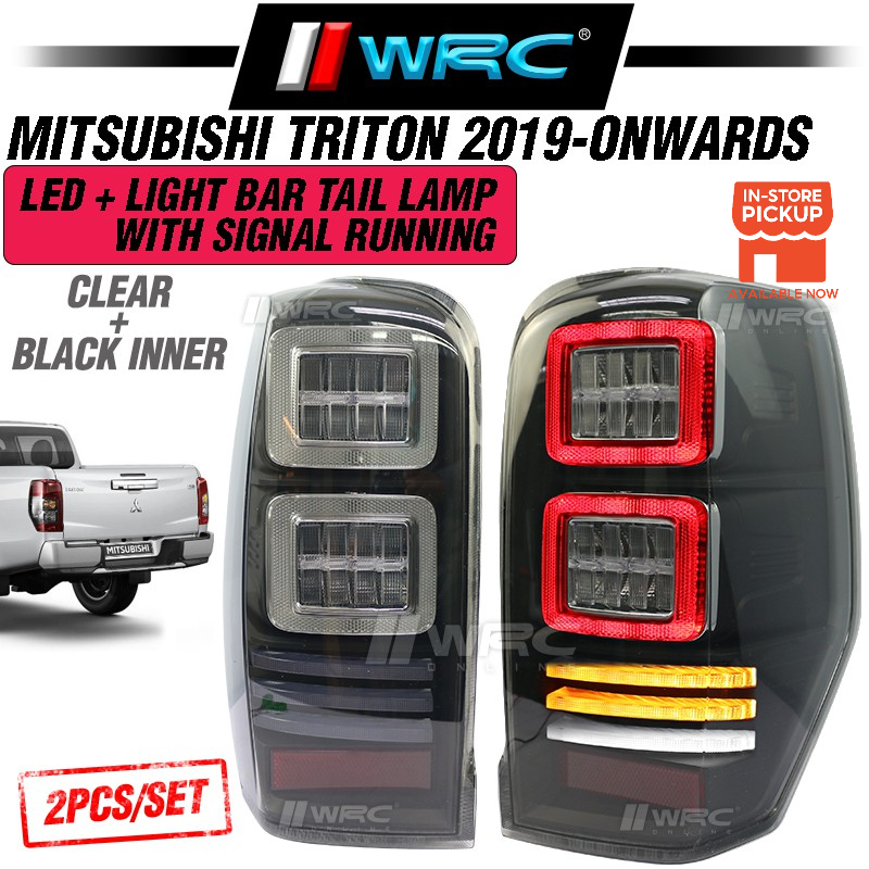 Mitsubishi Triton 2019 - Onwards Led + Light Bar Tail Lamp With Signal ...