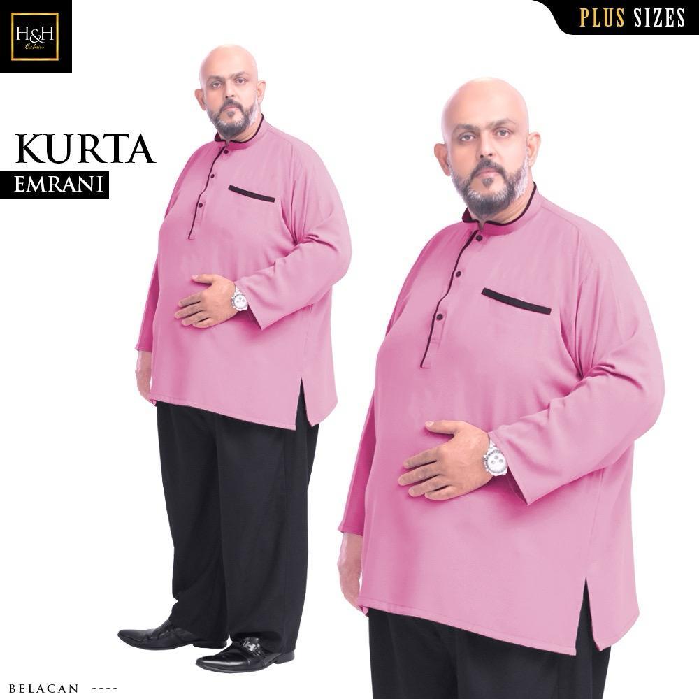 Plus Size Elegant Kurta Emrani for Muslim Men by AL MAKKAH Exclusive ...