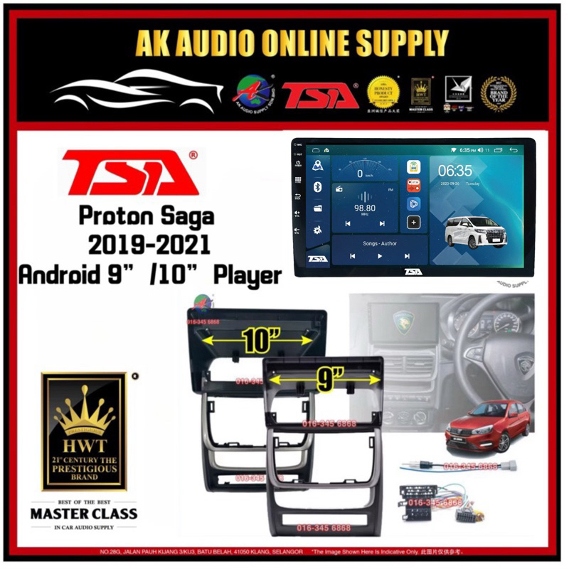 818 2+32GB TSA Proton Saga 2019 - 2021 Android 9'' / 10'' inch DSP/QLED ...