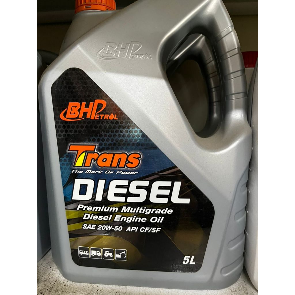 5 LITER BHP 20W50 TRANS DIESEL ENGINE OIL API:CF/SF 5L | Shopee Malaysia