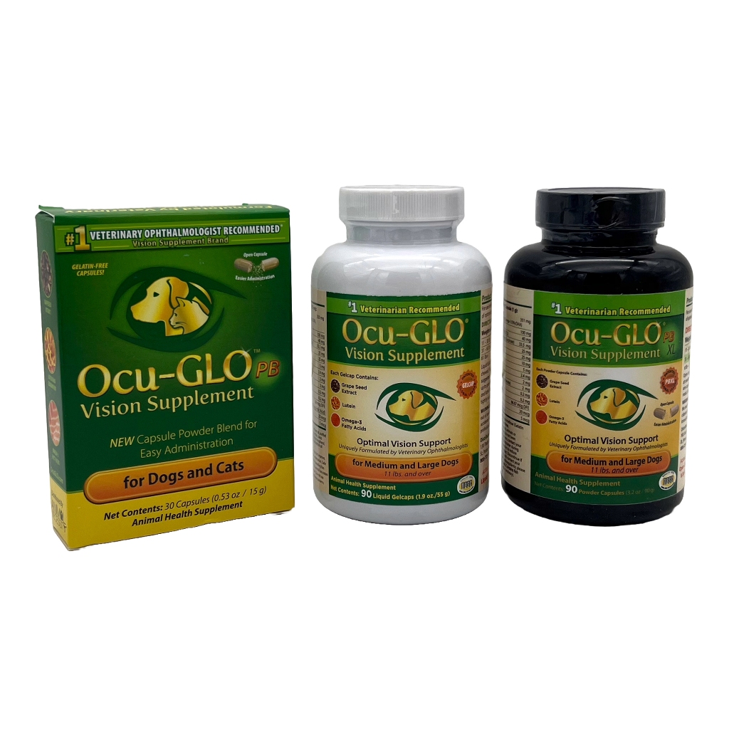 AHQ Ocu-GLO Vision Supplement for Dogs & Cats Vision Support for ...