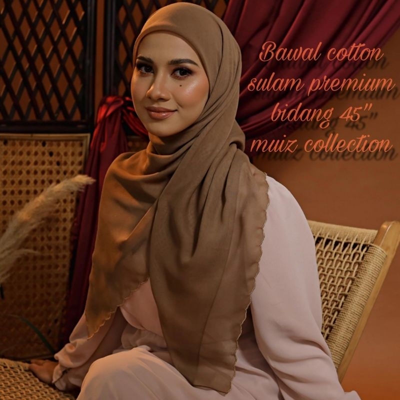 Bawal cotton sulam premium Bidang 45 Sulam/Sulum/Selum | Shopee Malaysia