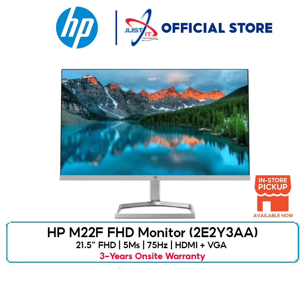 HP M22F 21.5" FHD IPS 75Hz AMD Freesync Monitor | Shopee Malaysia