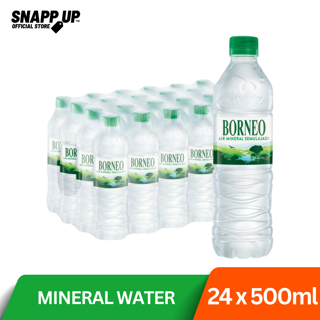 Borneo Natural Mineral Water 500ml x 24 | Shopee Malaysia