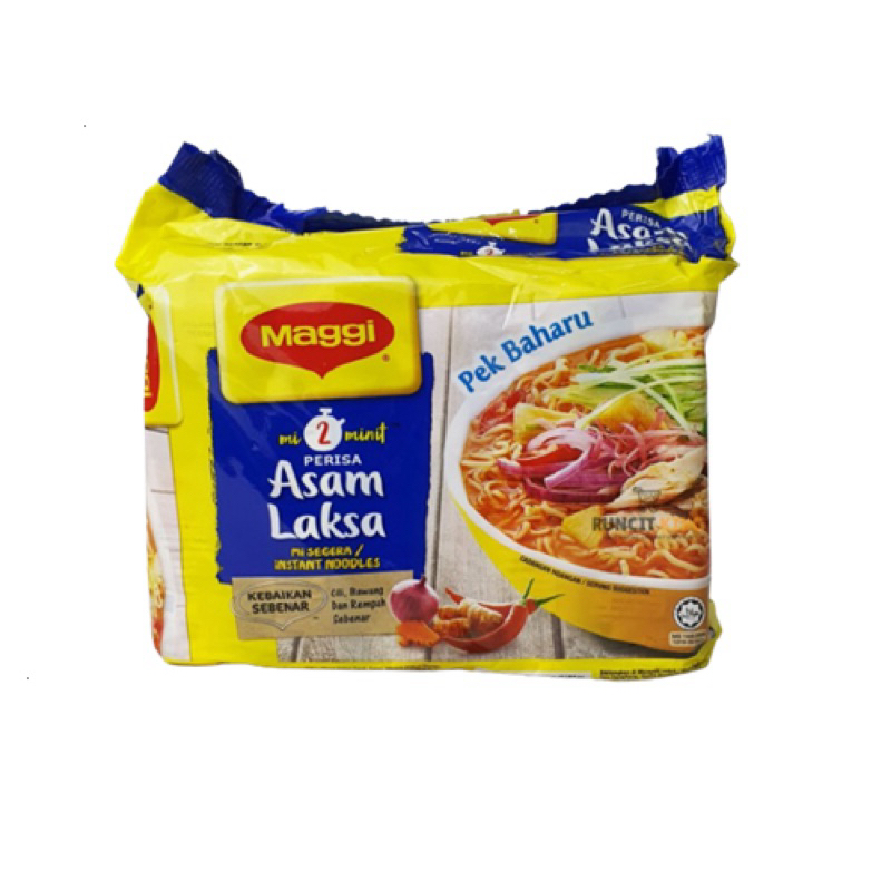 MAGGI ASAM LAKSA MALAYSIA(79g X 5packs) | Shopee Malaysia