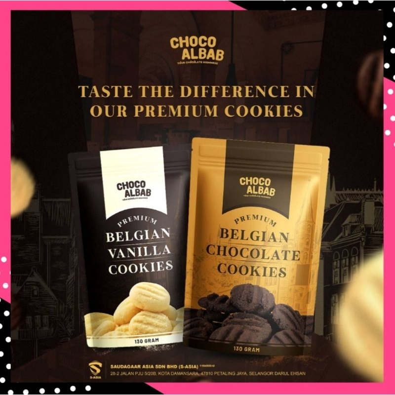 PREMIUM BELGIAN COOKIES CHOCO ALBAB | Shopee Malaysia