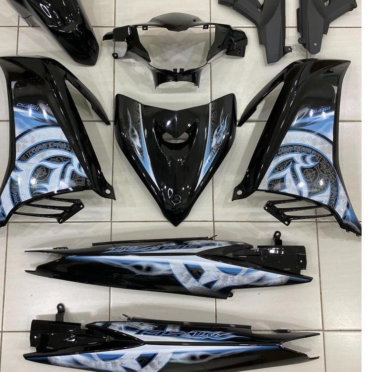 COVERSET YAMAHA LC135 V1 V2 V3 V4 V5 V6 V7 V8 BATIK & API {ready stock ...