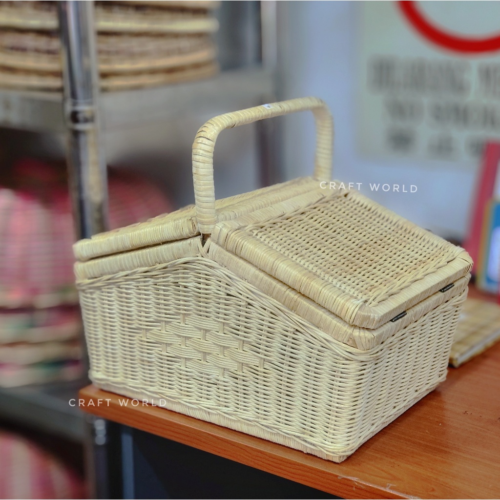 Bakul Picnic Rotan / Picnic Basket | Shopee Malaysia