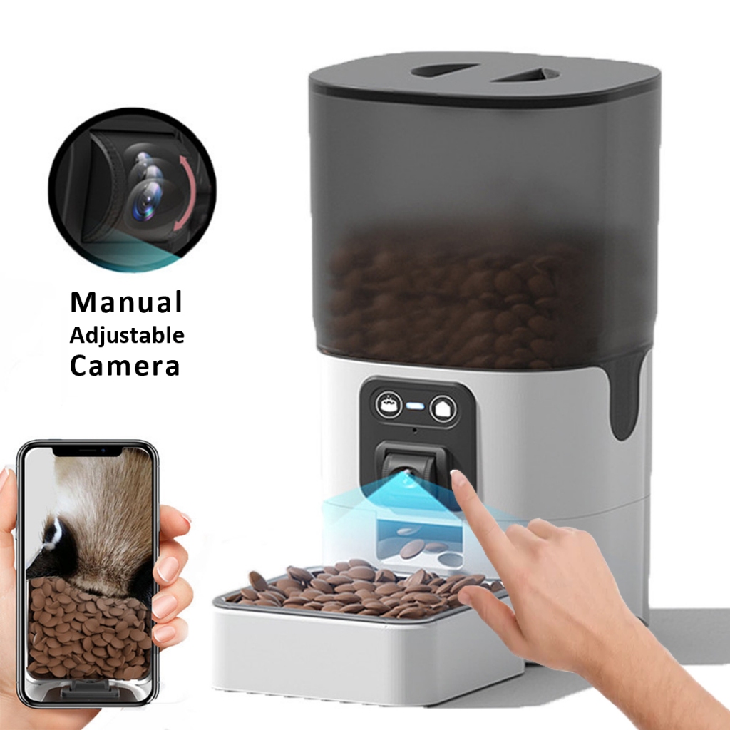 PAIPIFEED Wifi Camera Smart Automatic Auto App Pet Feeder Microchip ...