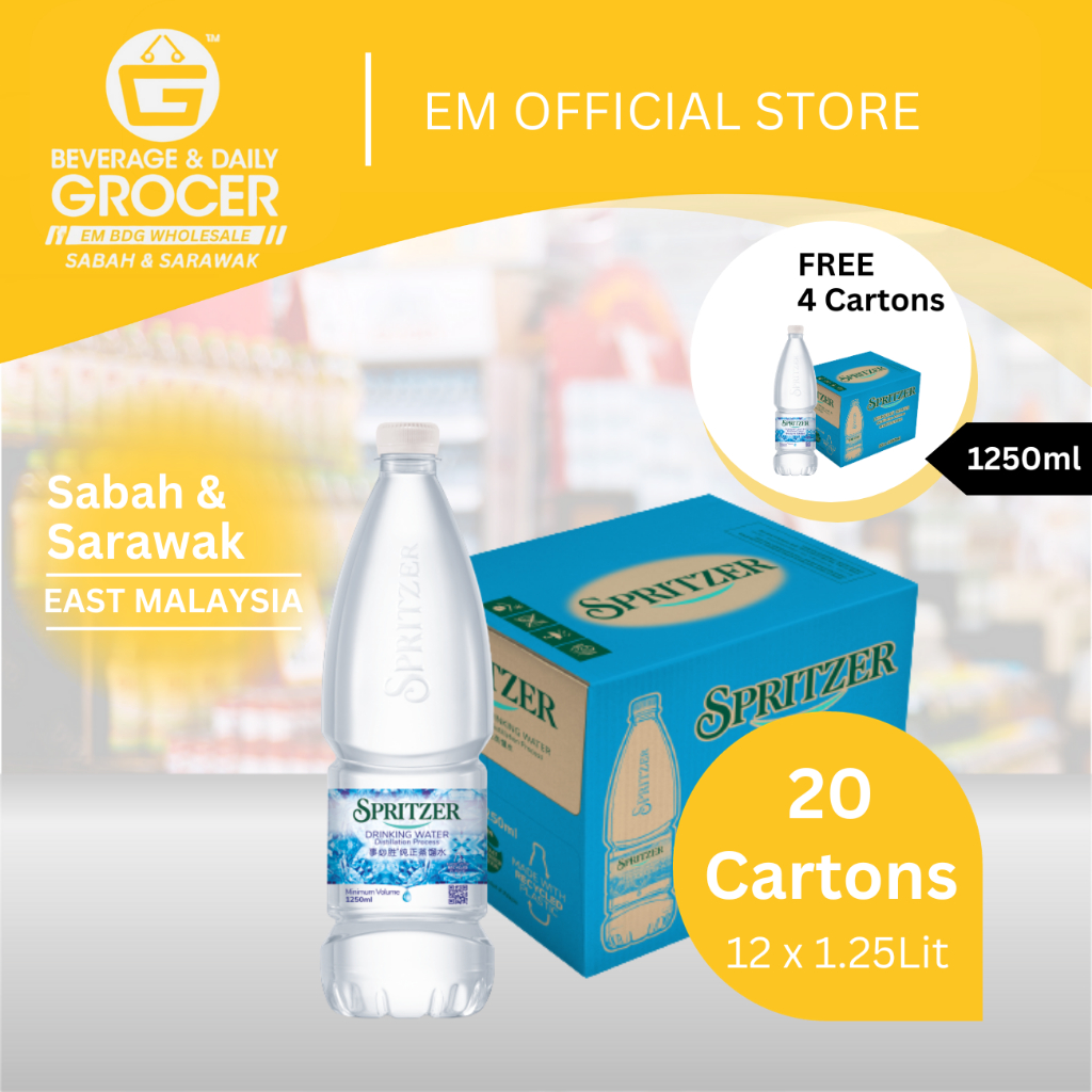 Spritzer Distilled Drinking Water 12 x 1.25ml | Shopee Malaysia