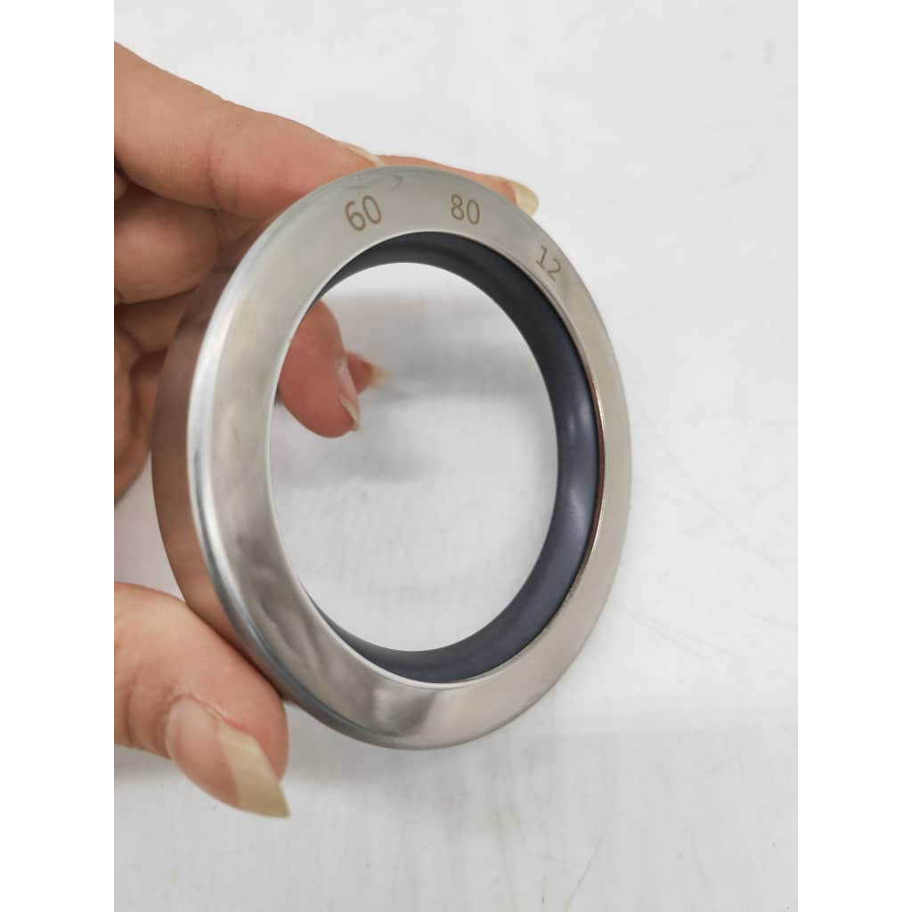 STAINLESS STEEL OIL SEAL 60X80X12 PTFE SINGLE LIP OUTER SS304 INNER ...
