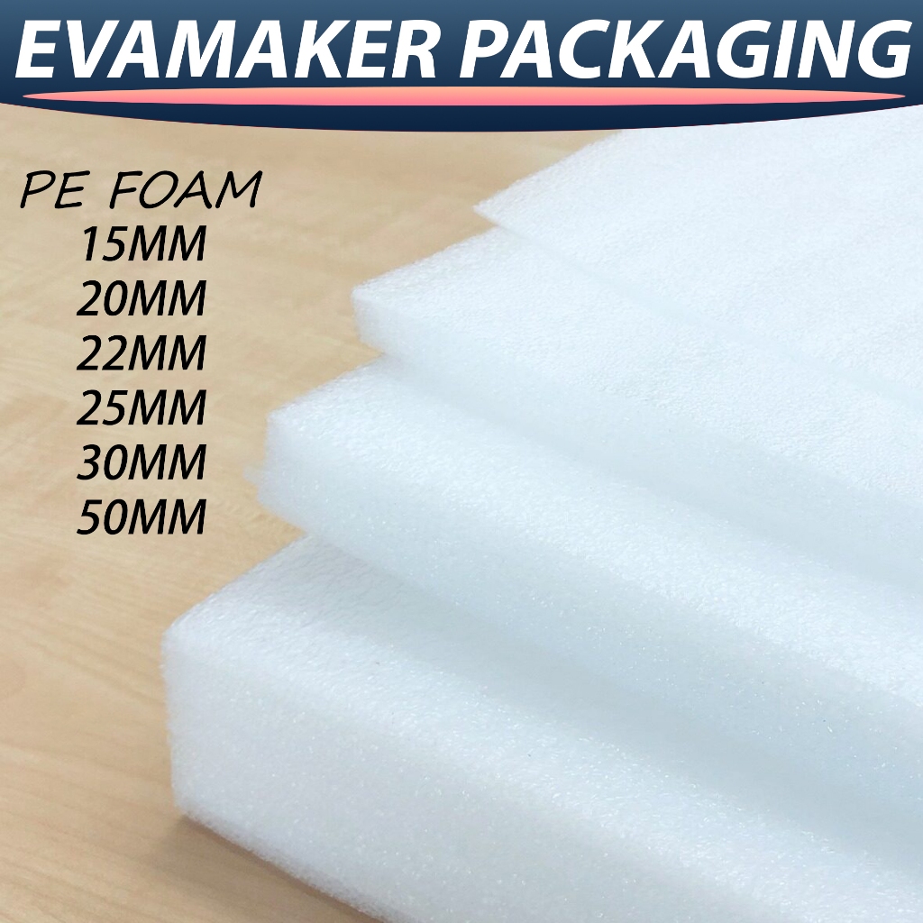 PE FOAM 15MM 20MM 22MM 25MM 30MM 50MM (1") Polyethylene Closed Cell ...