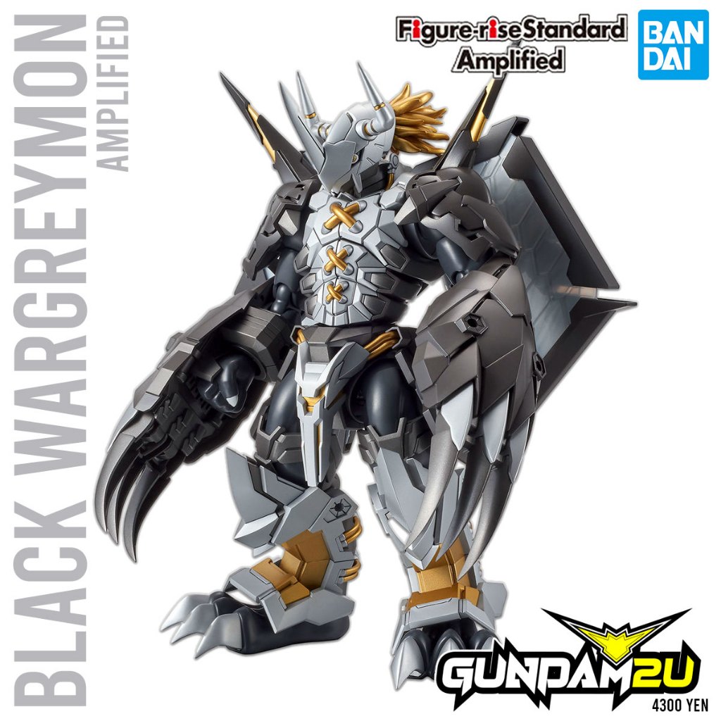 BANDAI FRS Amplified Black Wargreymon - Figure-rise Standard Amplified Digimon Adventure Plastic ...