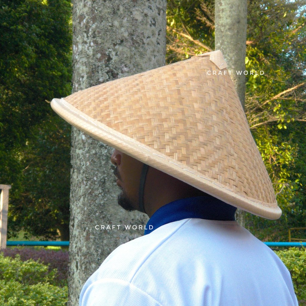 Topi Kebun / Terendak Buluh / Farmers Hat | Shopee Malaysia