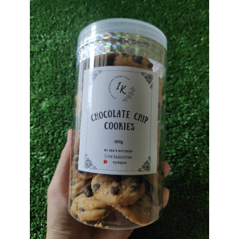 Chocolate Chip Cookies / Biskut Cip Coklat / Biskut Raya / Kudap kudap ...