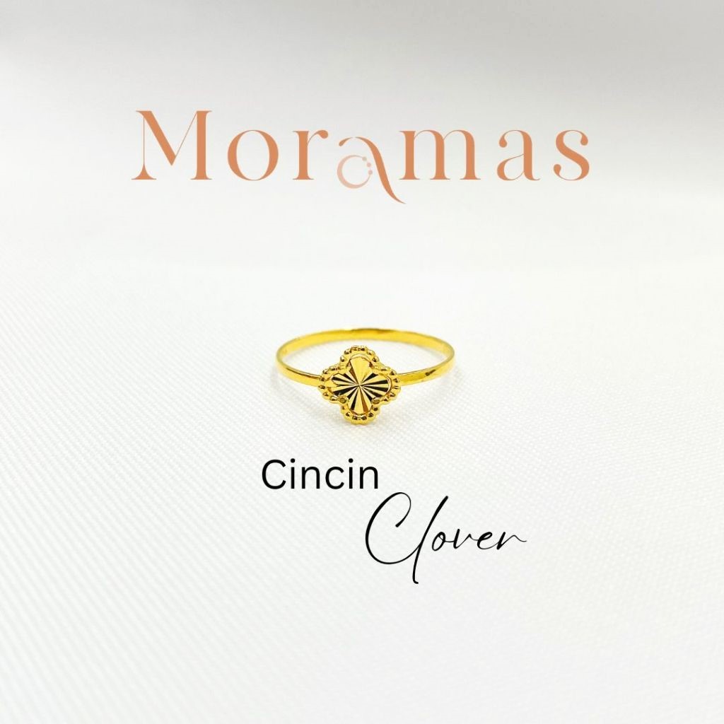 Moramas V.C CLOVER Ring 916 Gold/ Cincin CLOVER Emas 916/ 四叶草戒指916金 ...