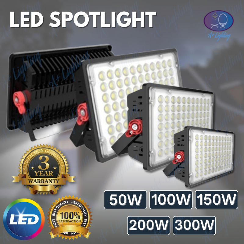 [Premium] LED Flood Light Spotlight RGB Outdoor Lighting IP66 Daylight ...