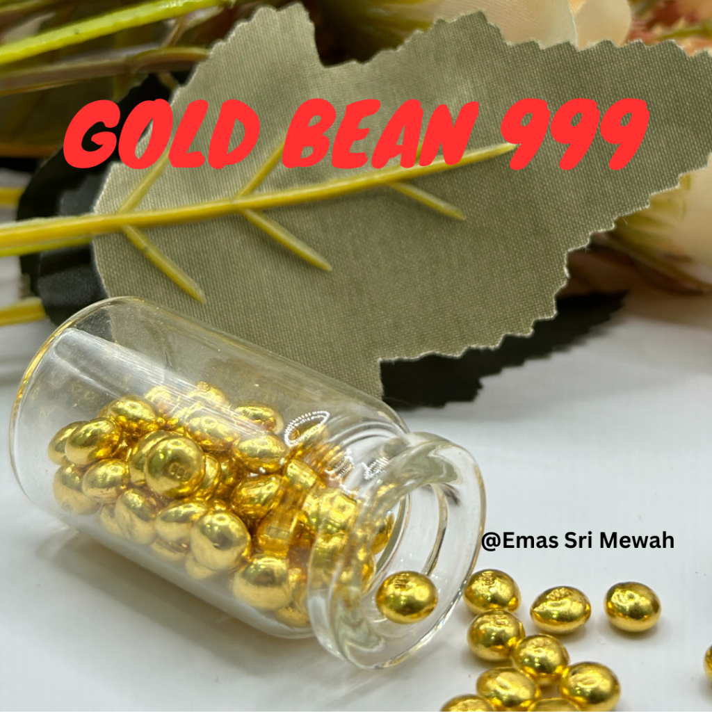 999 Gold Bean 0.5g/1g /Pure Gold 999.9% , Satu Biji Satu Gram!!! + Free ...