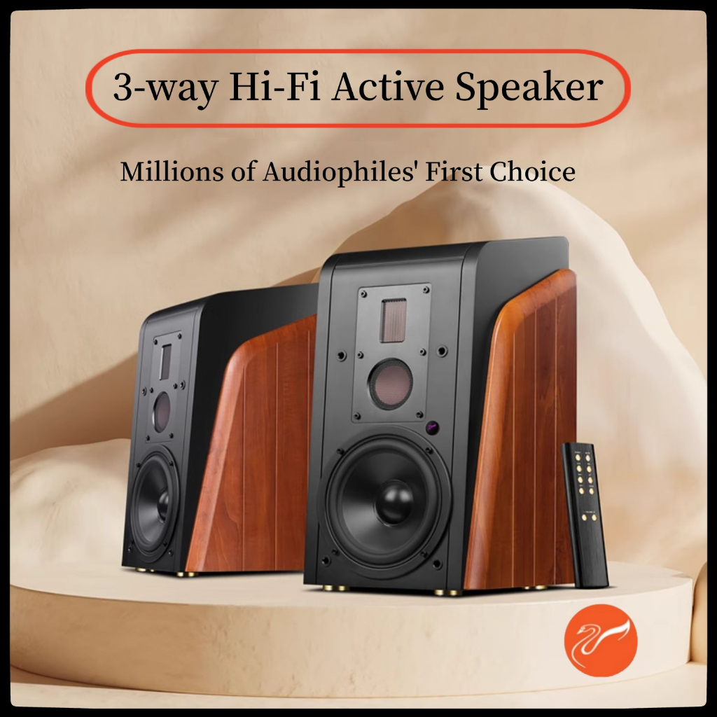 Swan Active Speaker M300mkii Bookshelf Speaker Bluetooth Bass Dsp Hi