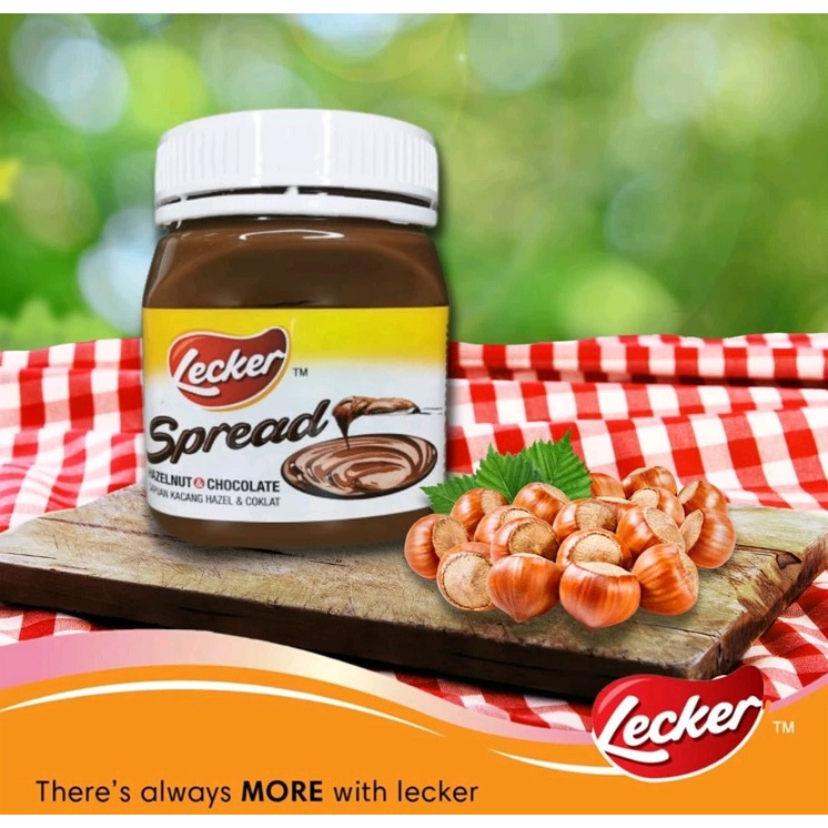 Lecker Sapuan - Kacang Hazel & Coklat 200 gm / Lecker Spread - Hazelnut ...
