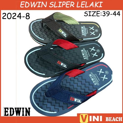 SELIPER LELAKI EDWIN 2024-8 Flip Sandal | Shopee Malaysia