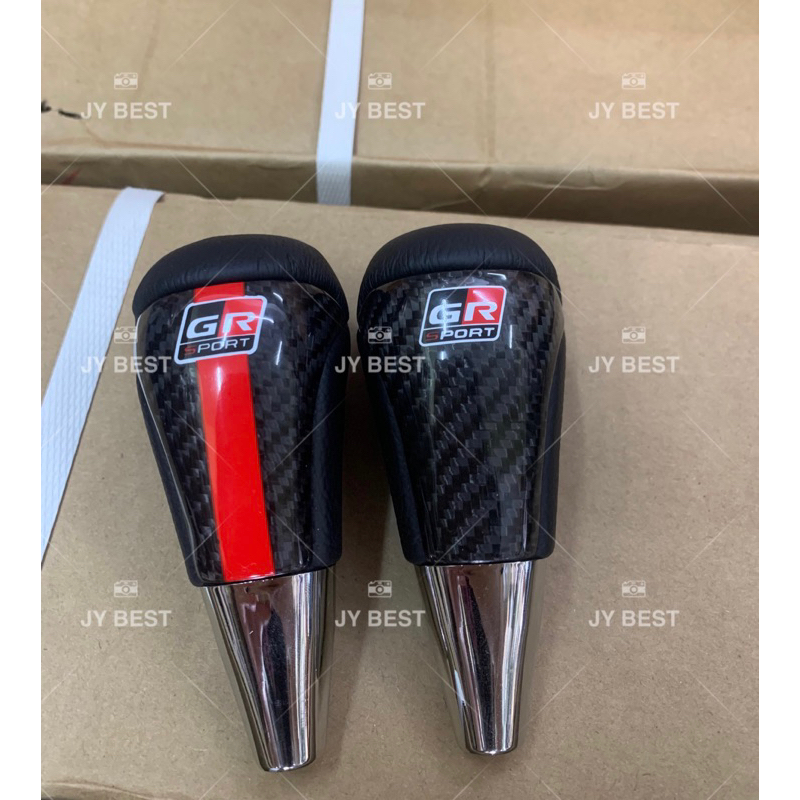 TOYOTA GEAR KNOB REAL CARBON FIBER GR SPORT CAMRY VIOS HILUX VIGO REVO ROCCO ROGUE FORTUNER ...