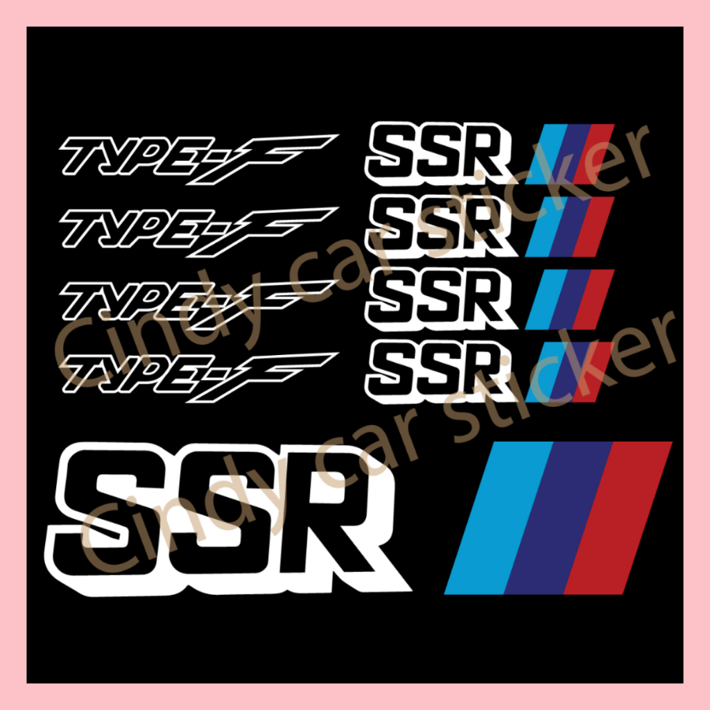 JAPAN MATERIAL SSR TYPE-F HIGH QUALITY REPLACEMENT DECAL STICKER ...