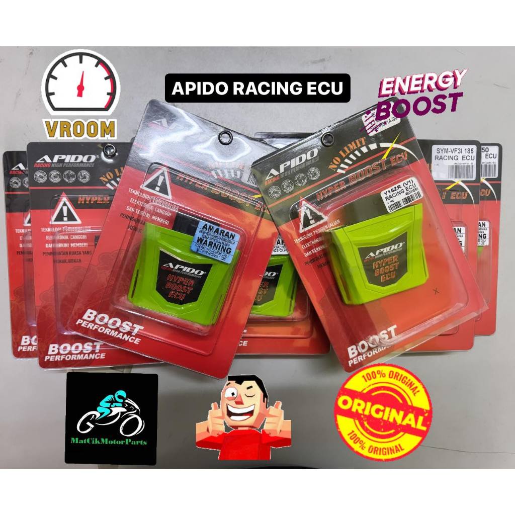 APIDO HYPER BOOST ECU RACING UNIT PNP RS150 V1/V2/RSX SYM-VF3I / LC135 ...