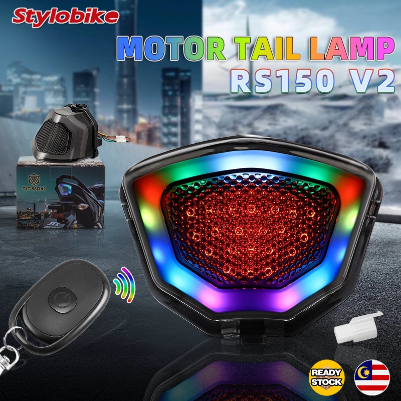 RS150 V2 Tail Light LED Lamp RS V2 LED RGB Adjustable Tail Lamp Lampu ...