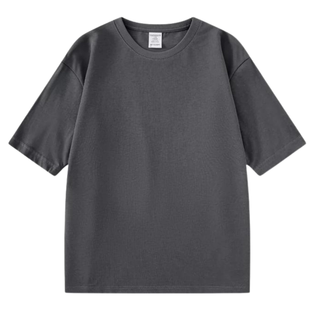 300gsm 100% Cotton Oversized T-shirts Plain Oversized T-shirts Short-Sleeved Thick T-shirts ...