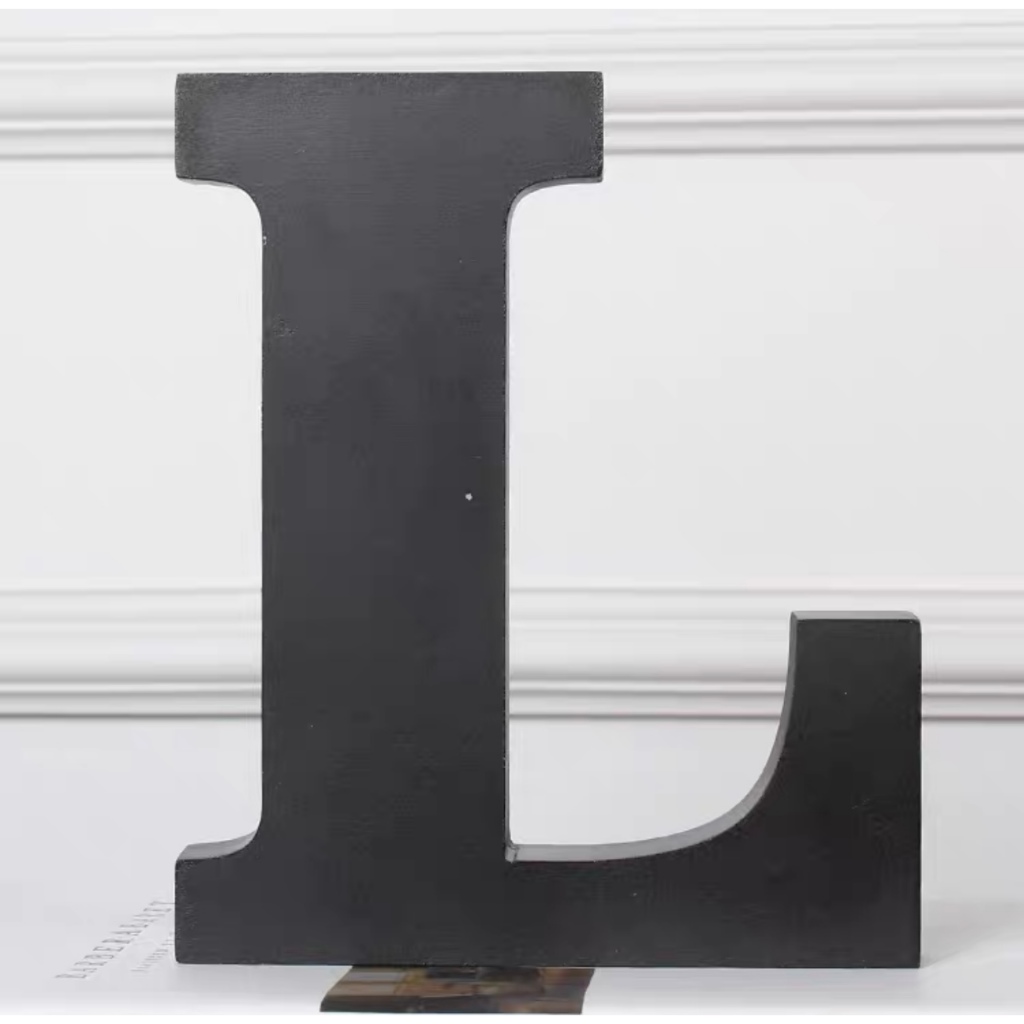 Black H18cm Alphabet ABC Letter Box Huruf Hiasan Dinding Huruf ABC Home ...
