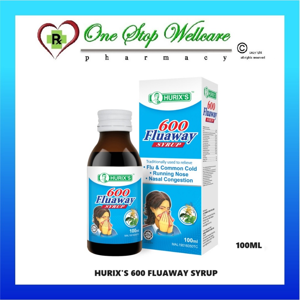 HURIX'S 600 FLUAWAY SYRUP 100ML (EXP:11/2026) | Shopee Malaysia