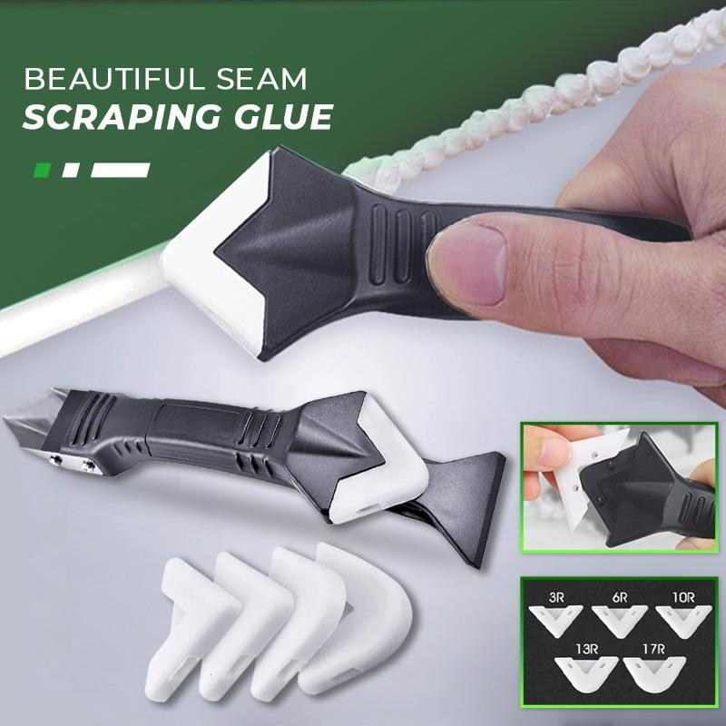 5in1 Rubber Scraper Silicone Sealant Plastic Removal Tool Metal Scraper ...