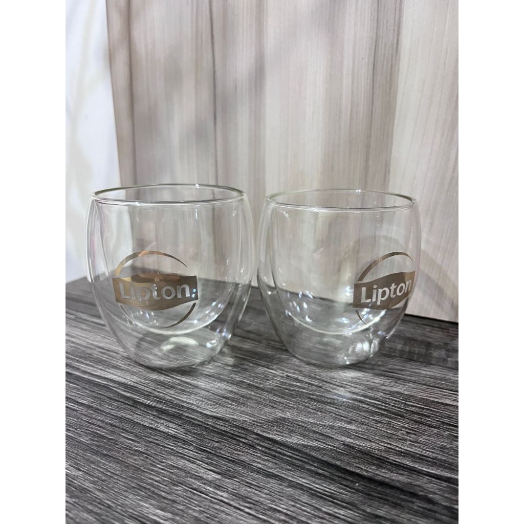 Lipton glass |Tea cup| glass|可爱玻璃杯 |茶杯| 杯 (1 Set 2glass) | Shopee Malaysia