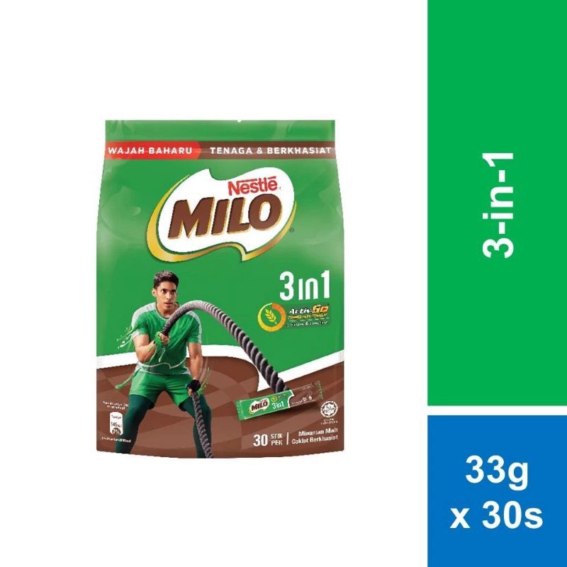 NESTLE MILO 3IN1 30 Sticks (33g) | Shopee Malaysia