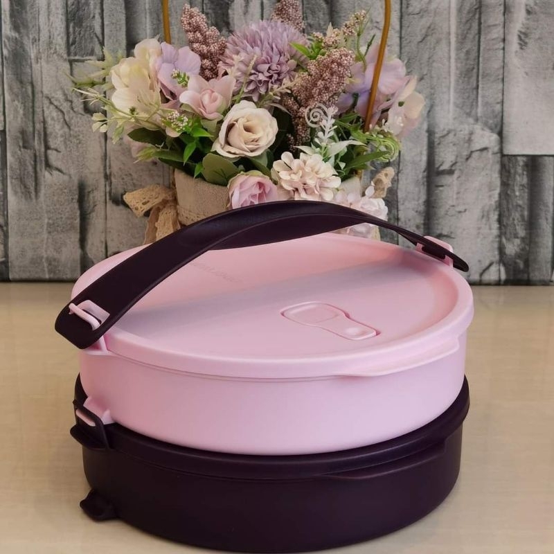 TUPPERWARE Microwaveable Round Click To Go 880ml x 2pcs | Tup Tuffin ...