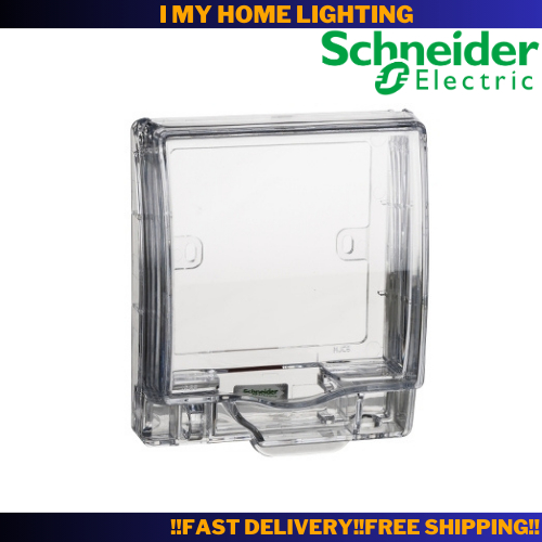Schneider Full-Time Weatherproof Single Gang Switch Socket Clear Cover ...