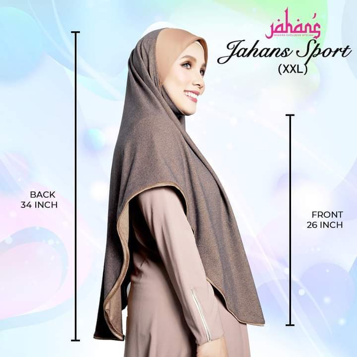 Tudung sarung Jahans Sport Denim (2XL Size) | Shopee Malaysia